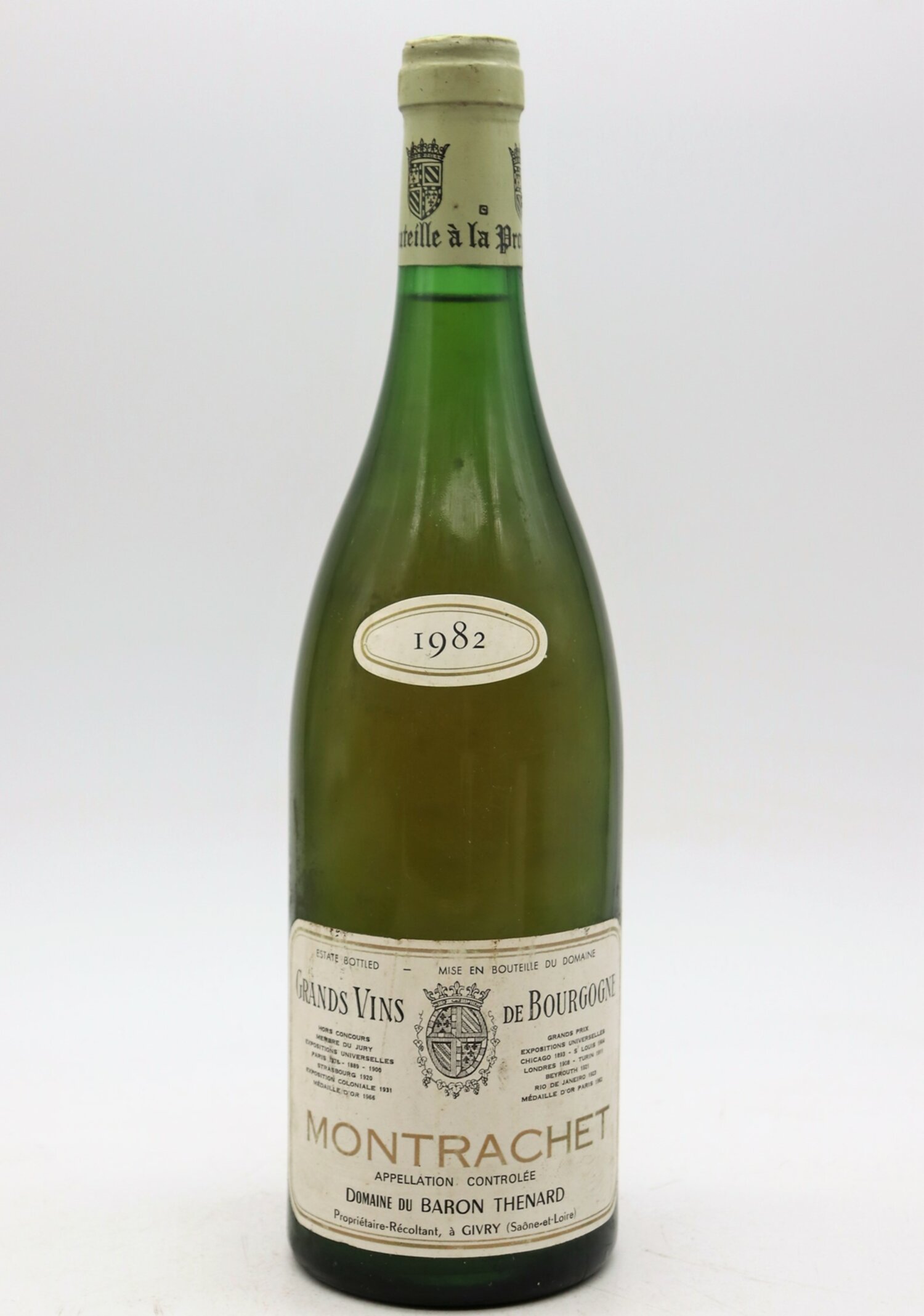 Baron Thenard Montrachet 1982 - VINS & MILLESIMES