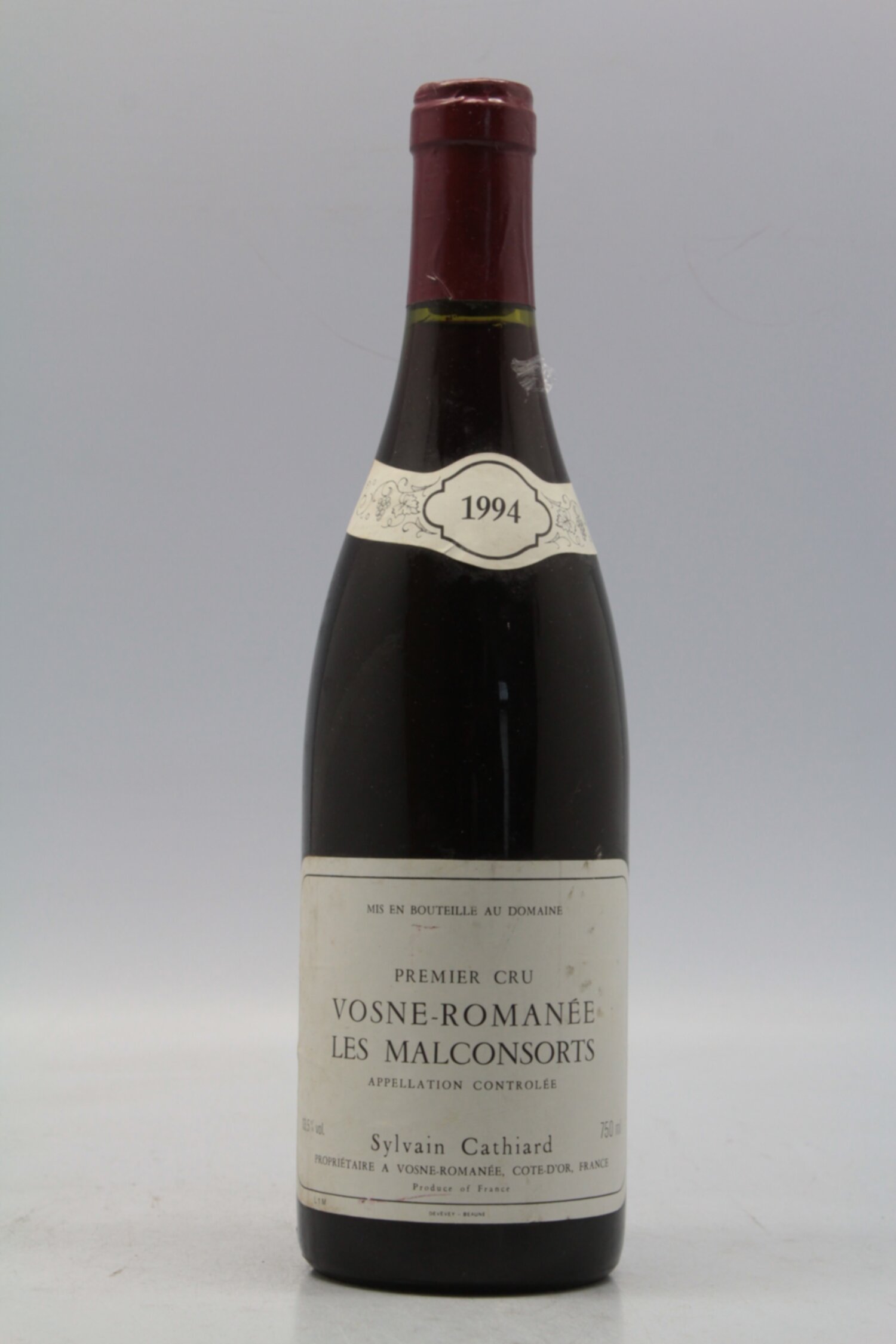 Sylvain Cathiard Vosne Romanée 1er cru Aux Malconsorts 1994 - VINS ...
