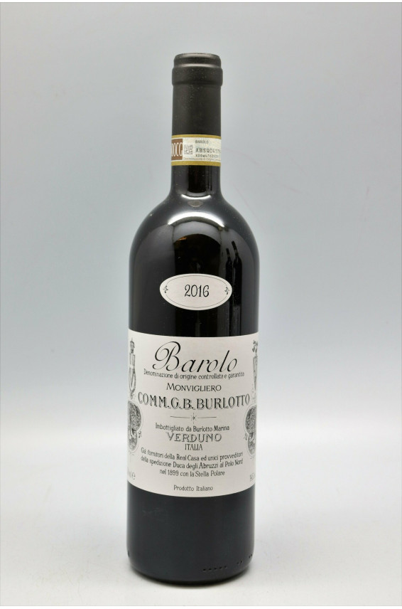 Comm G B Burlotto Barolo Monvigliero 2016 - VINS & MILLESIMES