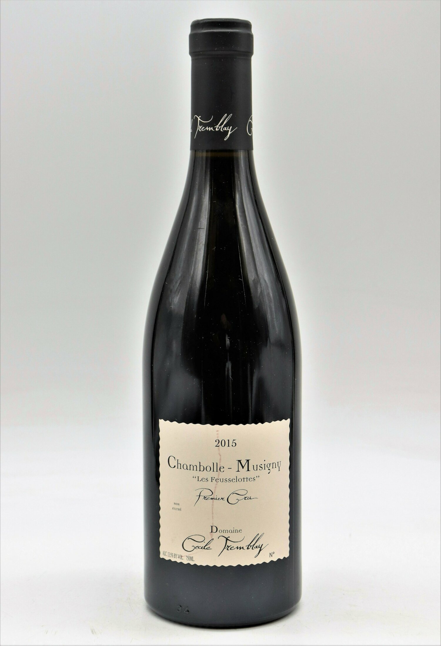 Cécile Tremblay Chambolle Musigny 1er cru Les Feusselottes 2015 - VINS ...